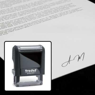 Timbro con Firma - Piccolo | www.timbri.it