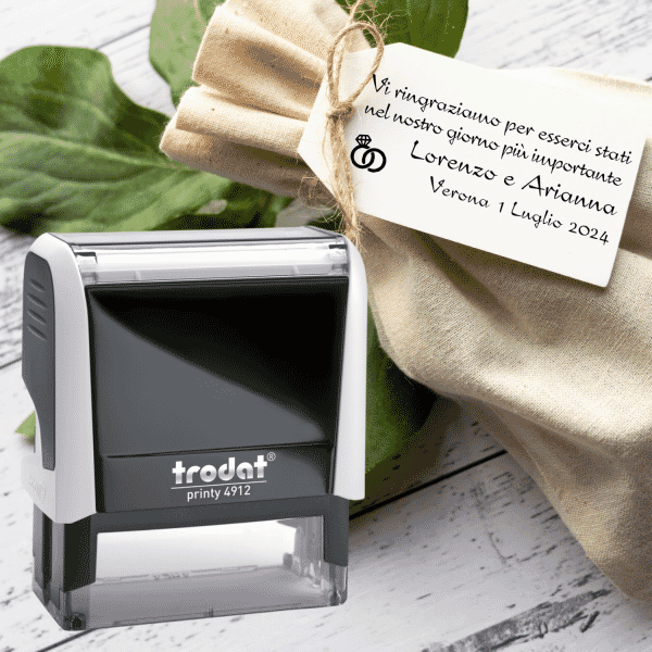 Timbro Medium per Biglietti ed Inviti - Bianco | www.timbri.it